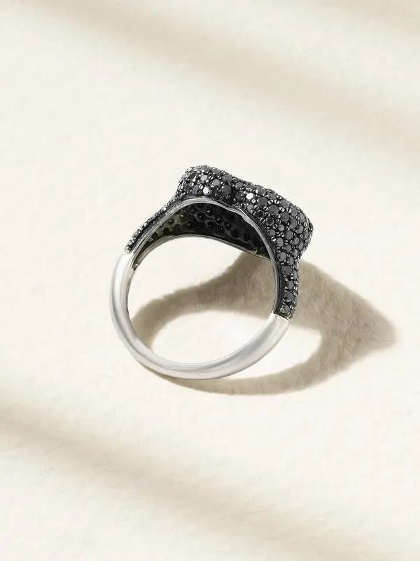 KAMYEN 18-karat White Gold Diamond Ring