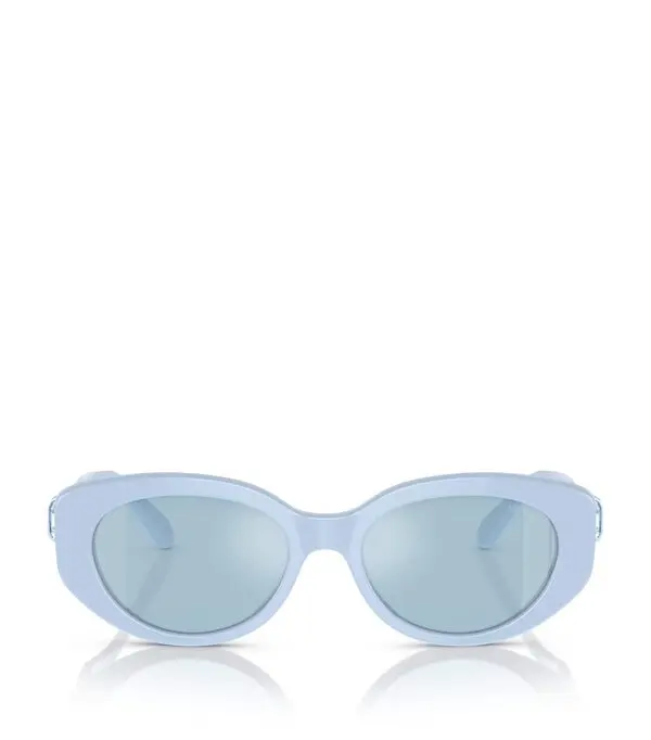 SWAROVSKI Acetate Oval Sunglasses - Blue