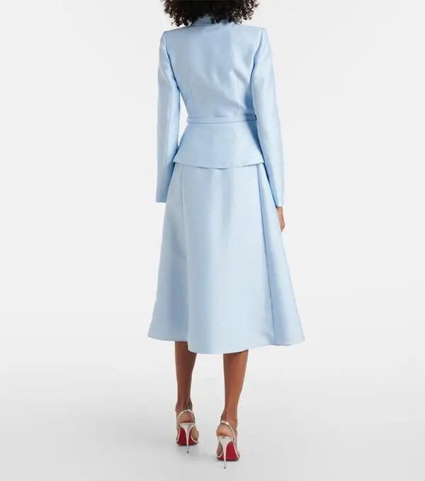 SELF-PORTRAIT Crepe Midi Dress