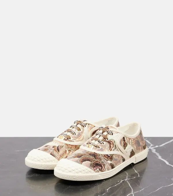 Valentino Garavani Bay Bay Jacquard Sneakers - Multicoloured