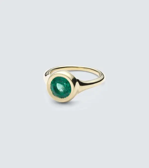 OCTAVIA ELIZABETH Lenny 18kt Yellow Emerald Ring - Gold