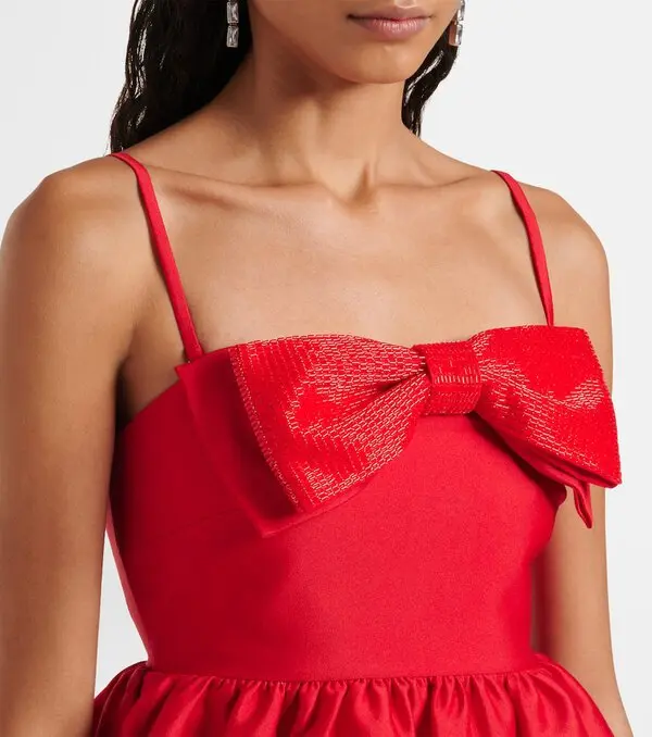 SELF-PORTRAIT Bow Detail Mini Dress