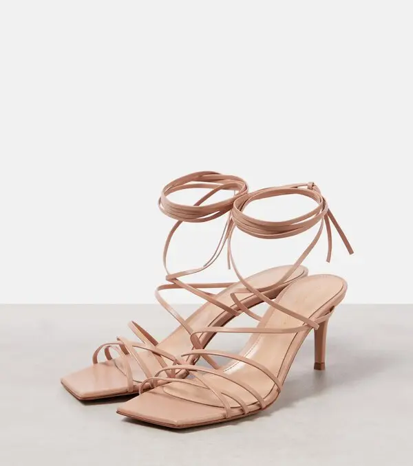 GIANVITO ROSSI Leather Lace-up Sandals