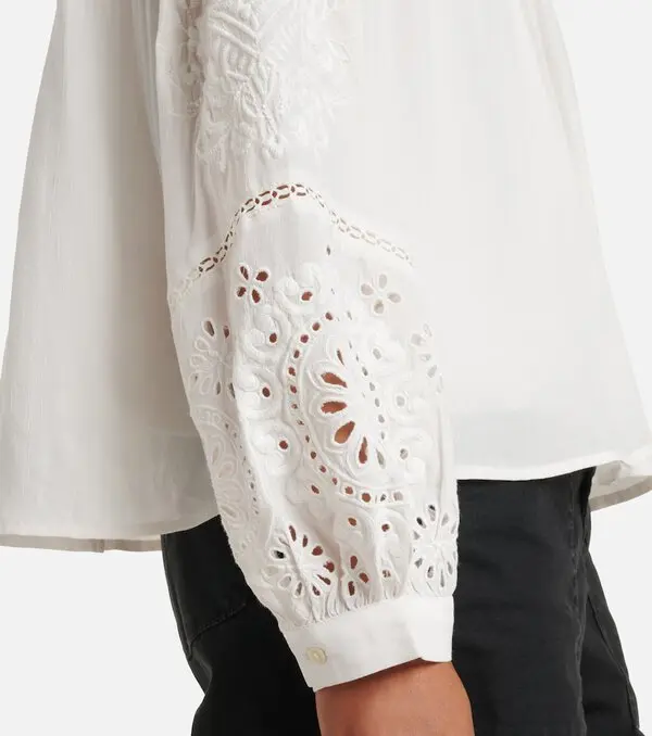 Velvet By Graham & Spencer Libby Open-knit Blouse - Beige