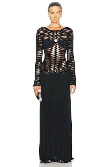 Christopher Esber Grafted Long Sleeve Dress