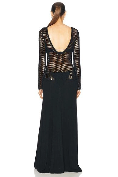 Christopher Esber Grafted Long Sleeve Dress