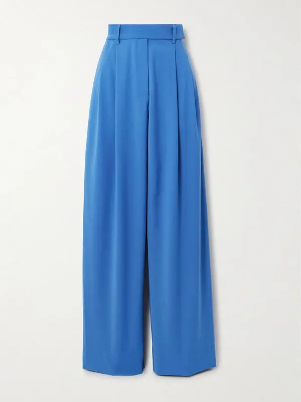 ESSE STUDIOS Pleated Wide-leg Wool Trousers