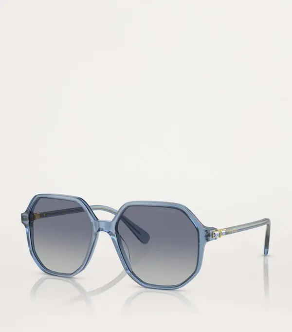 SWAROVSKI Sk6003 Oversized Octagonal Sunglasses - Blue