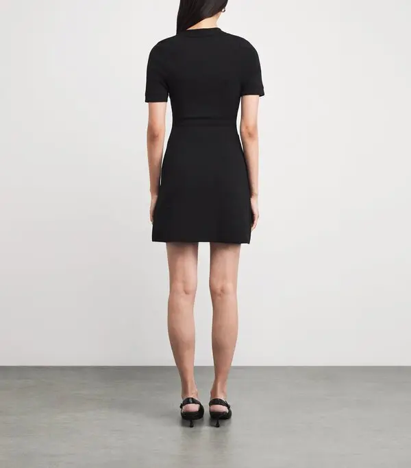 Sandro Knitted Button-up Mini Dress