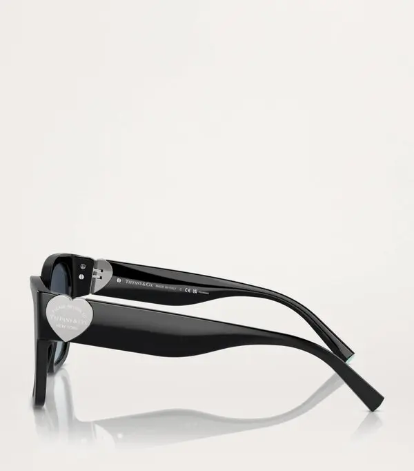 Tiffany & Co. Acetate Square Oversized Sunglasses - Black