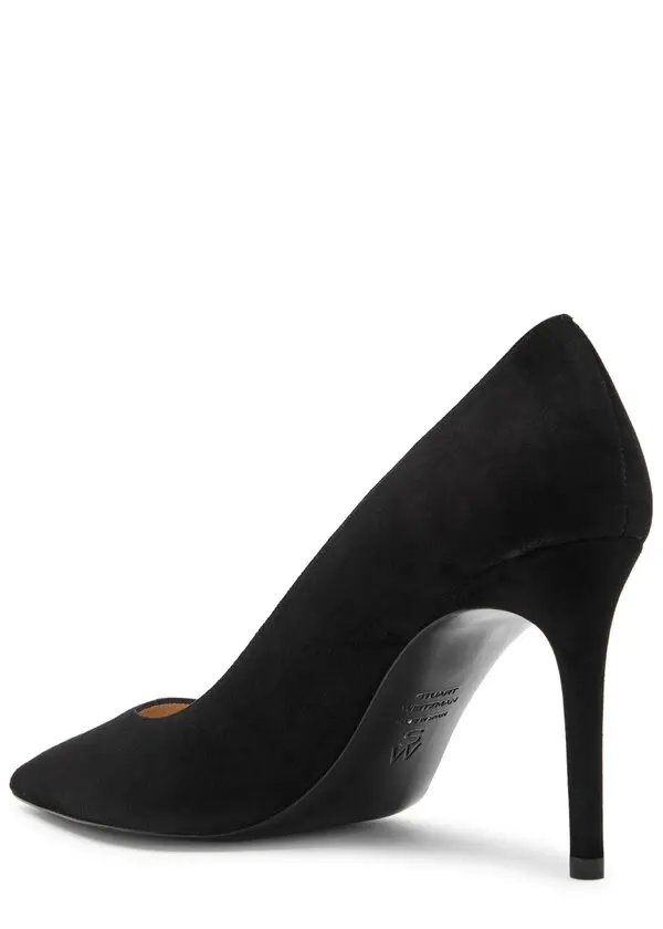 STUART WEITZMAN Suede Pointed Toe Pumps