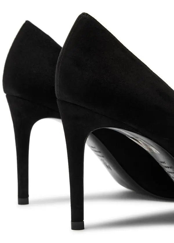 STUART WEITZMAN Suede Pointed Toe Pumps