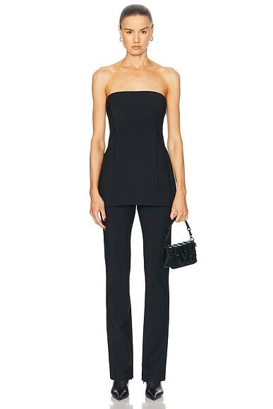 EAVES Bennet Tech Suiting Top - Black