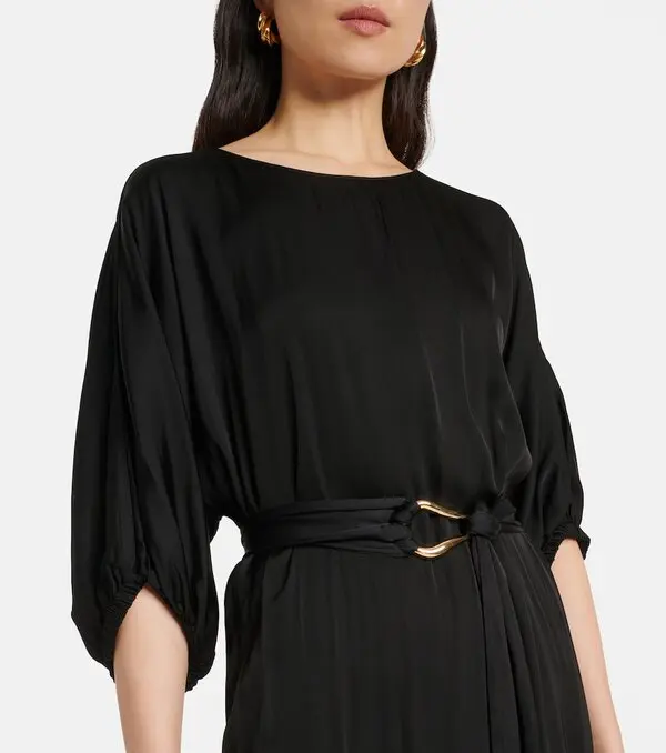 Velvet By Graham & Spencer Laurel Satin Midi Dress
