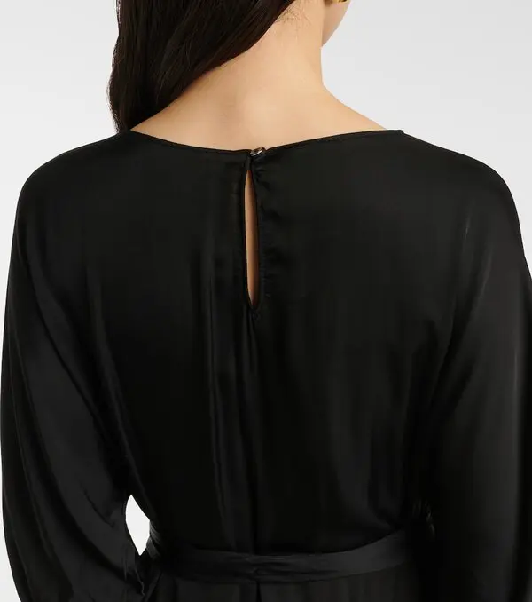Velvet By Graham & Spencer Laurel Satin Midi Dress