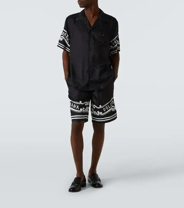 Dolce & Gabbana Printed Silk Twill Shirt