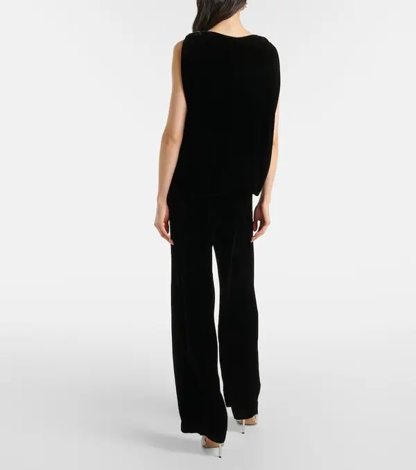 Velvet By Graham & Spencer Adelle Top With Embellished Shoulders