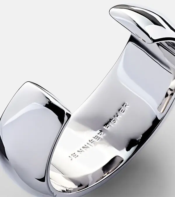 JENNIFER FISHER Puffy Rhodium-plated Brass Cuff - Silver
