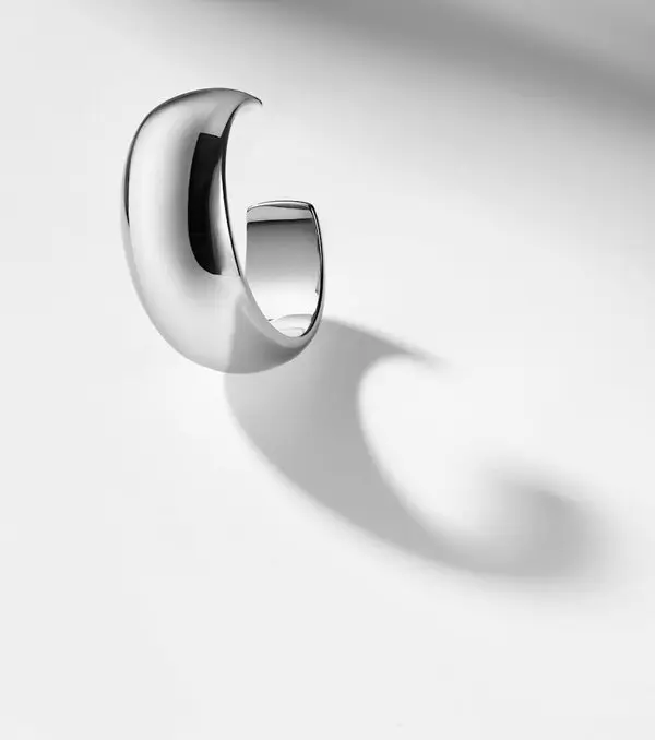 JENNIFER FISHER Puffy Rhodium-plated Brass Cuff - Silver