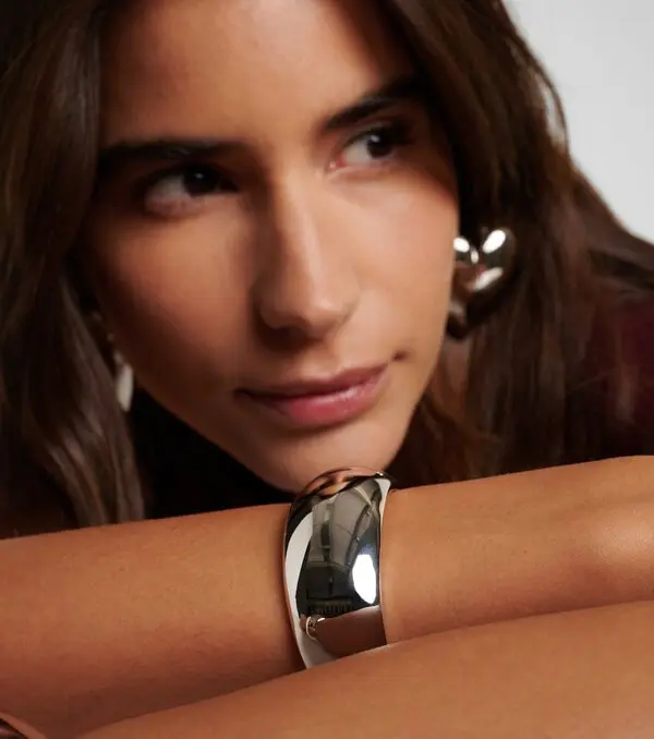 JENNIFER FISHER Puffy Rhodium-plated Brass Cuff - Silver