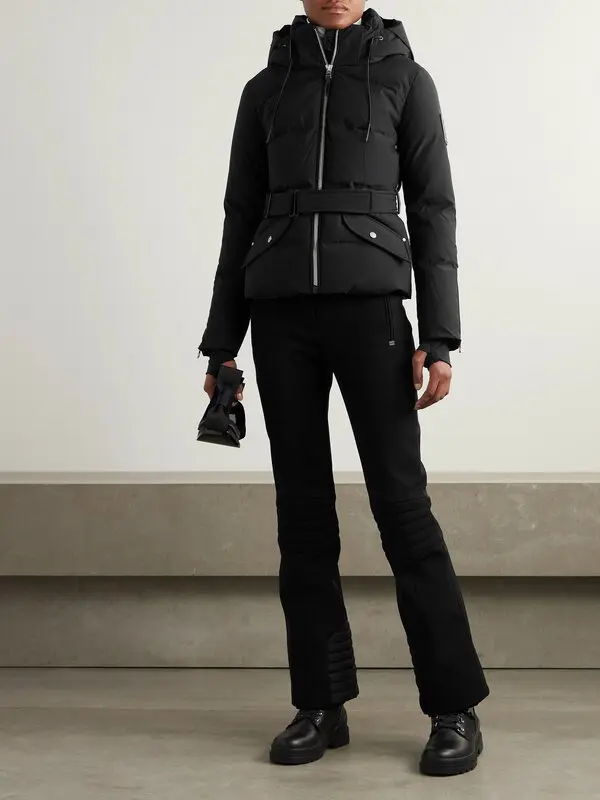 Rudsak Caira Belted Hooded Down Ski Jacket