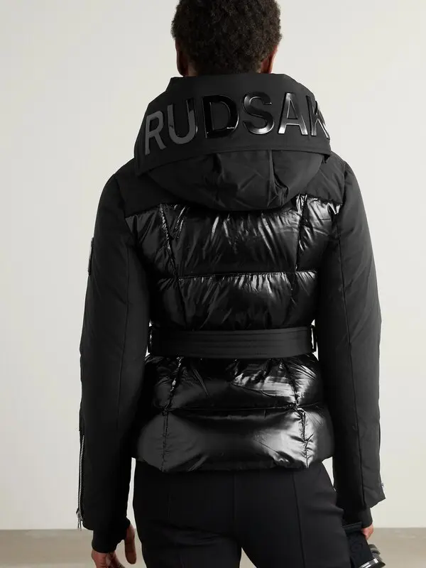 Rudsak Caira Belted Hooded Down Ski Jacket