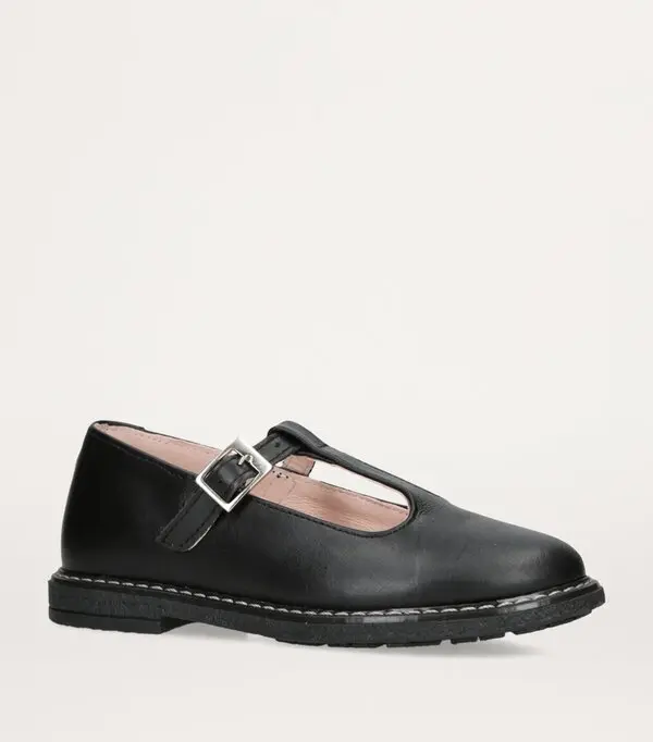PAPOUELLI Leather Martha Shoes