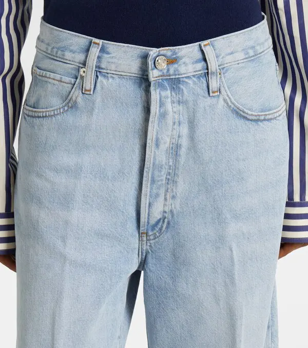 FRAME Le Low Baggy Wide-leg Jeans In Ettie Grind