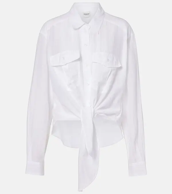 MARANT ETOILE Marant Étoile "nath" Cotton-blend Shirt