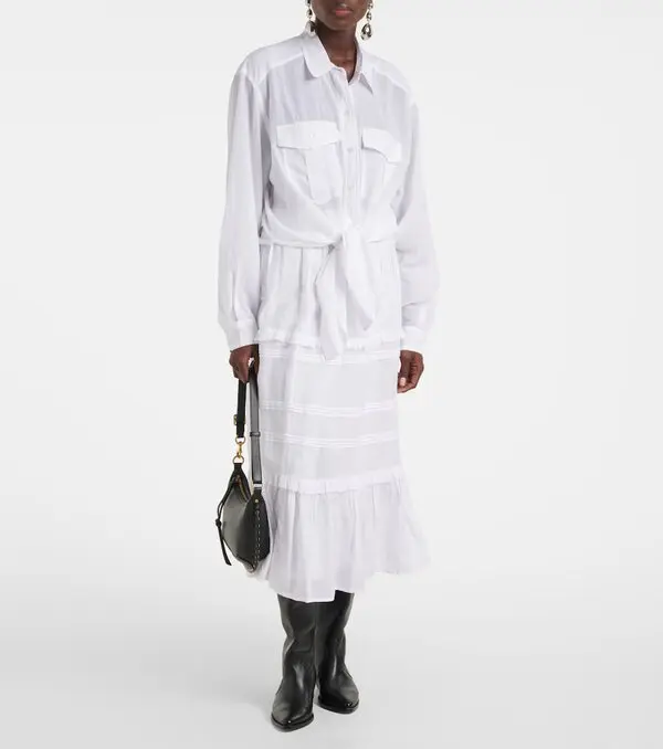 MARANT ETOILE Marant Étoile "nath" Cotton-blend Shirt