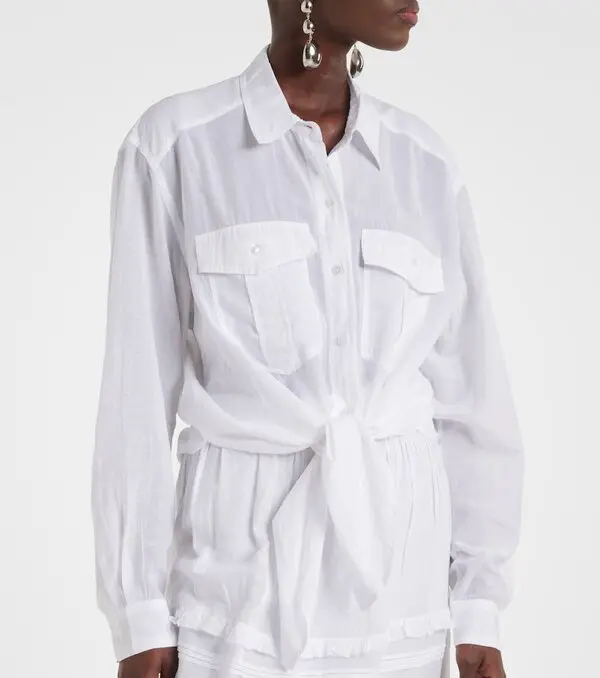 MARANT ETOILE Marant Étoile "nath" Cotton-blend Shirt
