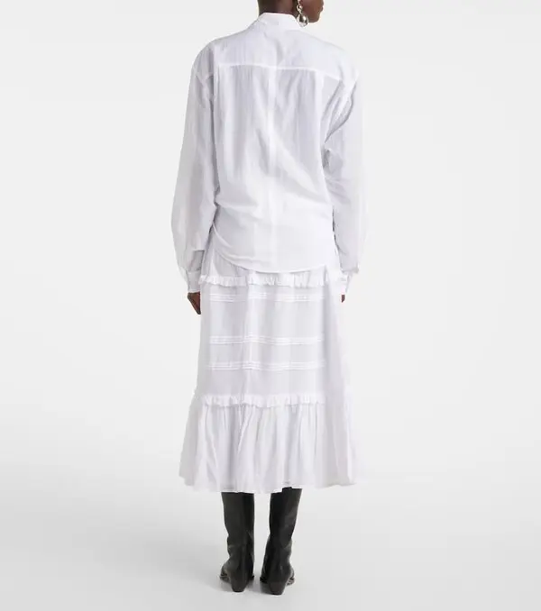 MARANT ETOILE Marant Étoile "nath" Cotton-blend Shirt