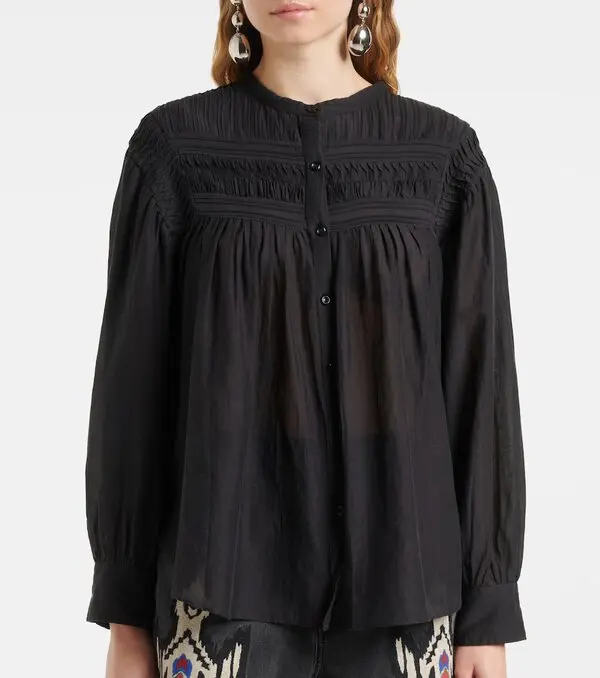 MARANT ETOILE Pralia" Button-up Shirt - Black