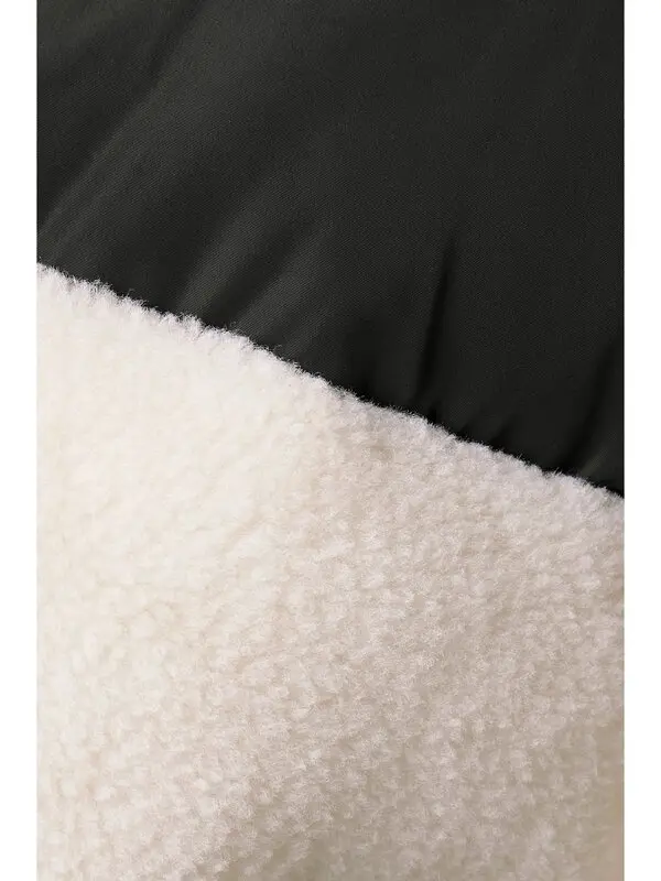 SHOREDITCH SKI CLUB Maya Cropped Shearling And Quilted Jacket