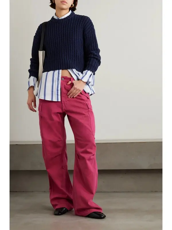 Denimist High-rise Boyfriend Cargo Jeans