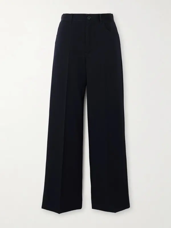 JIL SANDER Wool-gabardine Straight-leg Trousers