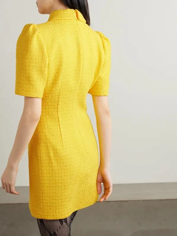 Alessandra Rich Bouclé Mini Dress