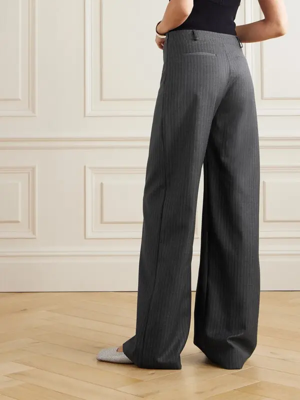 Gauge81 Tora Pinstriped Wool Wide-leg Pants