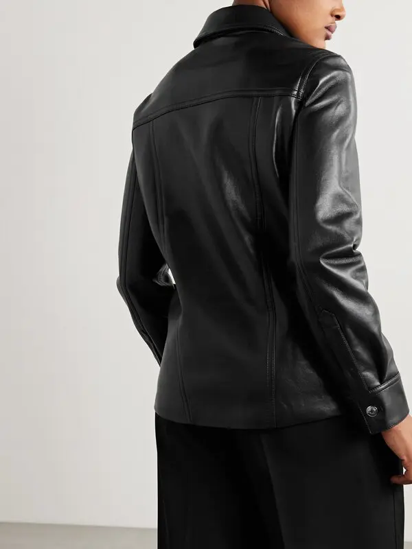 Nanushka Rocio Leather And Faux Leather Jacket