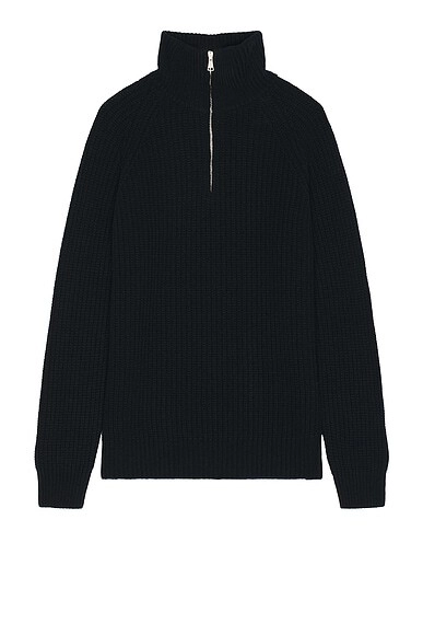 GHIAIA Virgin Wool Barracuda Quarter Zip