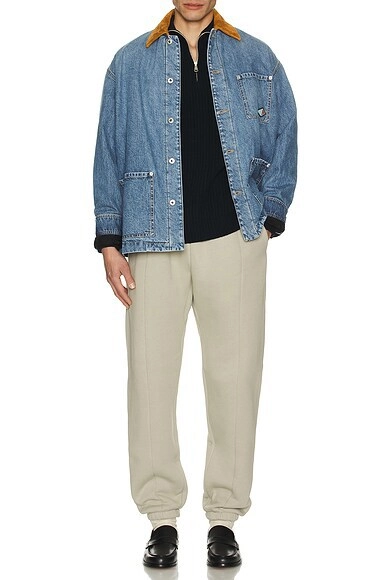 GHIAIA Virgin Wool Barracuda Quarter Zip