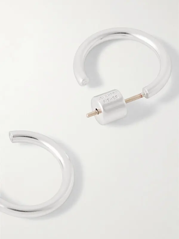 JENNIFER FISHER Thread Huggie Hoop Earrings