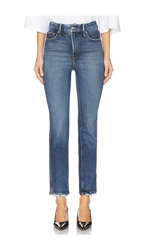 Good American Good Curve Straight Jeans - Blue