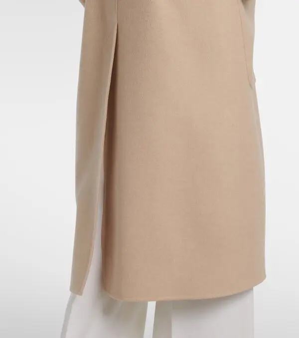 Max Mara Vezzoso Camel Hair Wrap Coat - Beige
