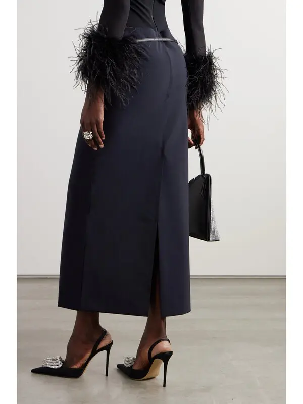 16Arlington Delta Belted Maxi Skirt