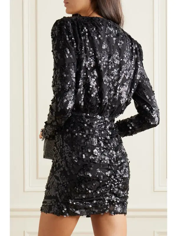 ROTATE BY BIRGER CHRISTENSEN Sue' Sequin Mini Dress