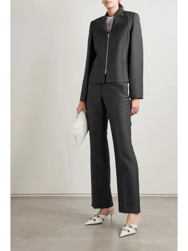 Our Legacy Wool-blend Twill Straight-leg Trousers