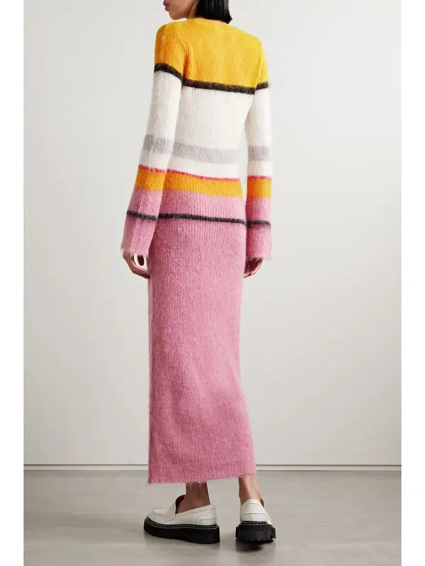 ZANKOV Matilda Striped Brushed Knitted Maxi Dress
