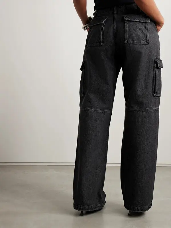 Coperni High-rise Wide-leg Cargo Jeans