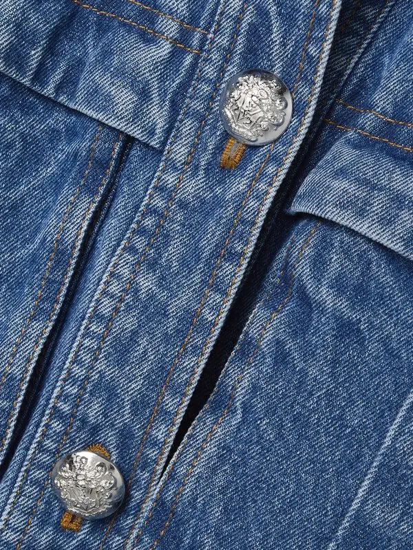 Veronica Beard Vistola Belted Denim Jacket